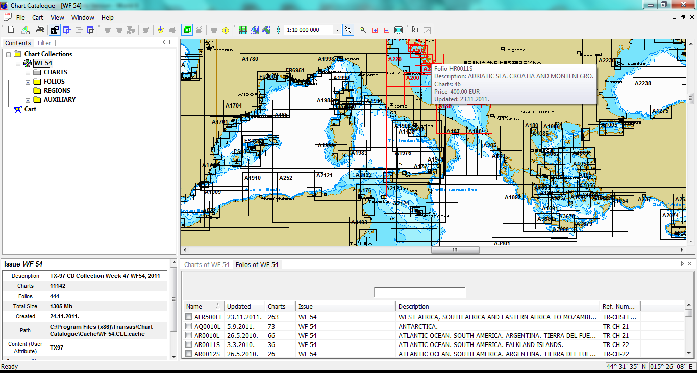 TX-97 Charts | Maritech-Adriatic.com